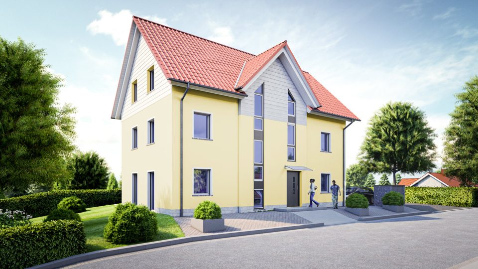 Architektur Visualisierung Einfamilienhaus Architektur Visualisierung ...